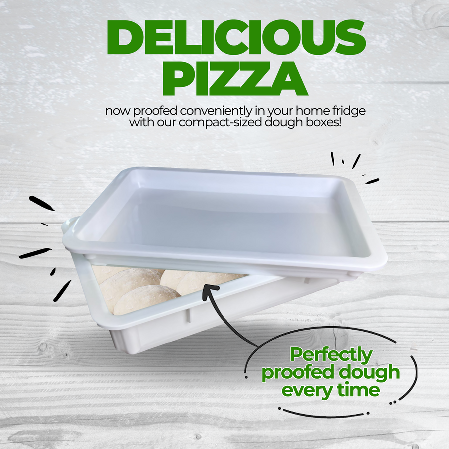 Pizza Dough Proofing Box - Stackable Commercial Quality Trays with Lid